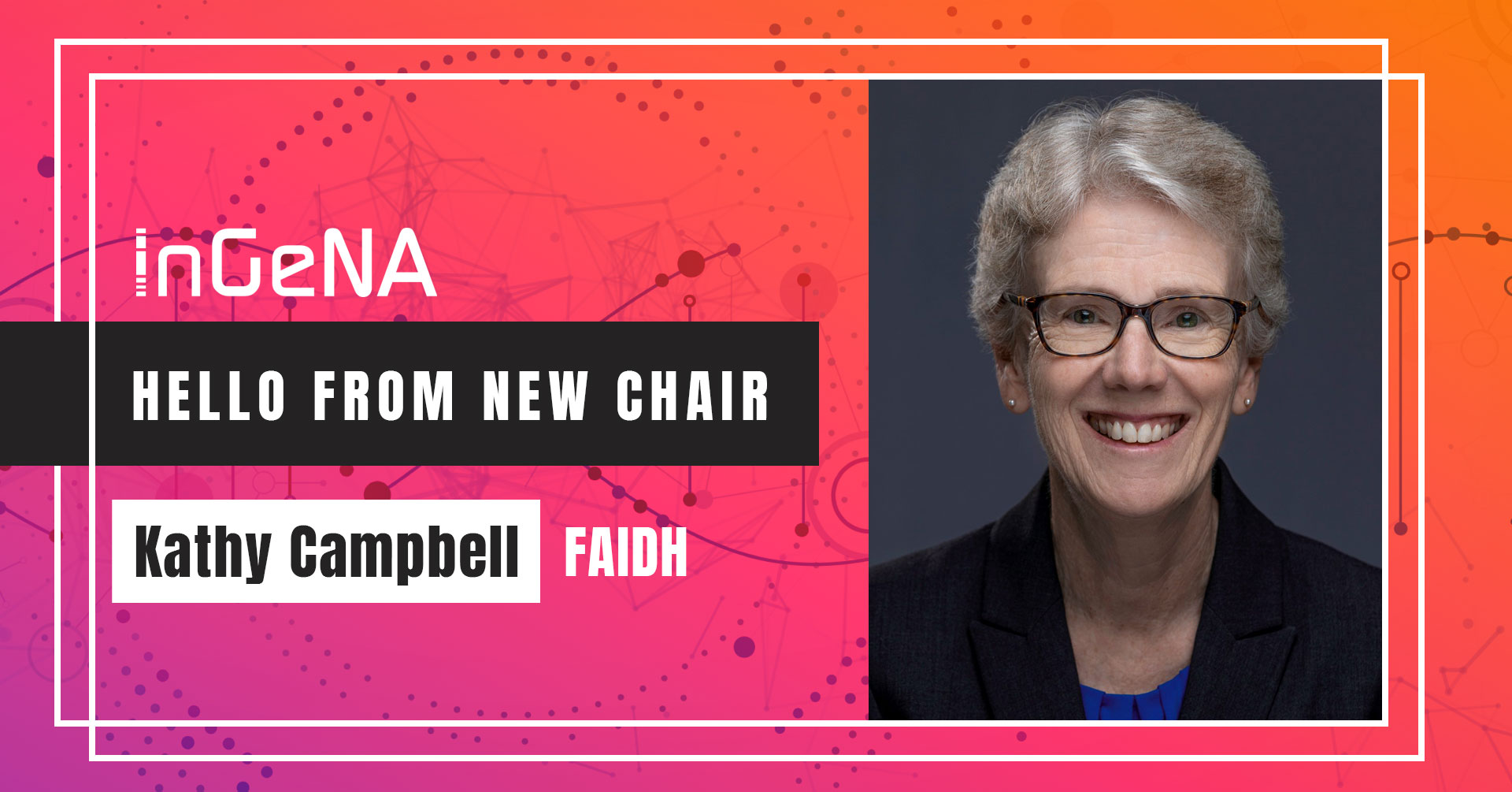 Hello from the new Chair - InGeNA